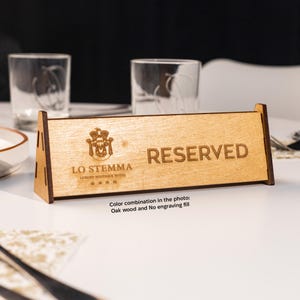 Wooden Reserved Table Sign - Etsy