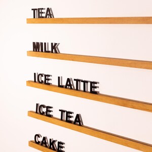 Restaurant Wall Menu, Wooden Letter Board for Cafe - Etsy