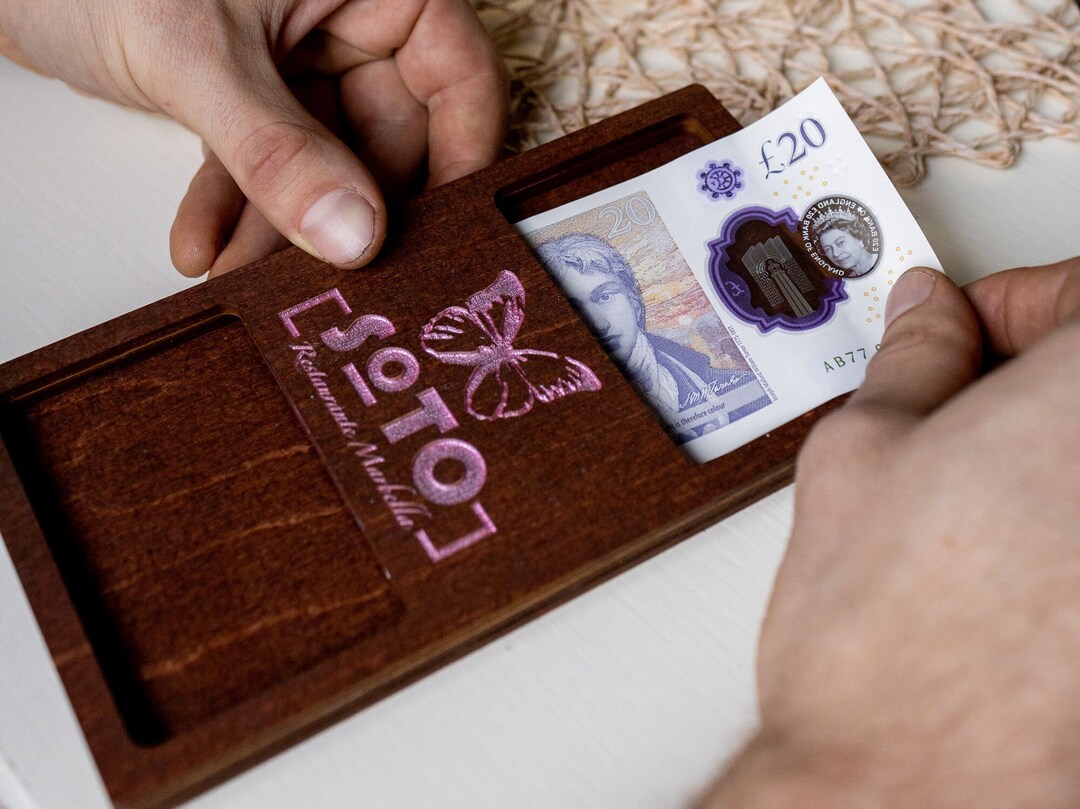 Wooden Bill Holder, Check Holder for Restaurant, Unique Check Presenter ...