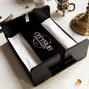 Wooden Napkin Organizer - Etsy