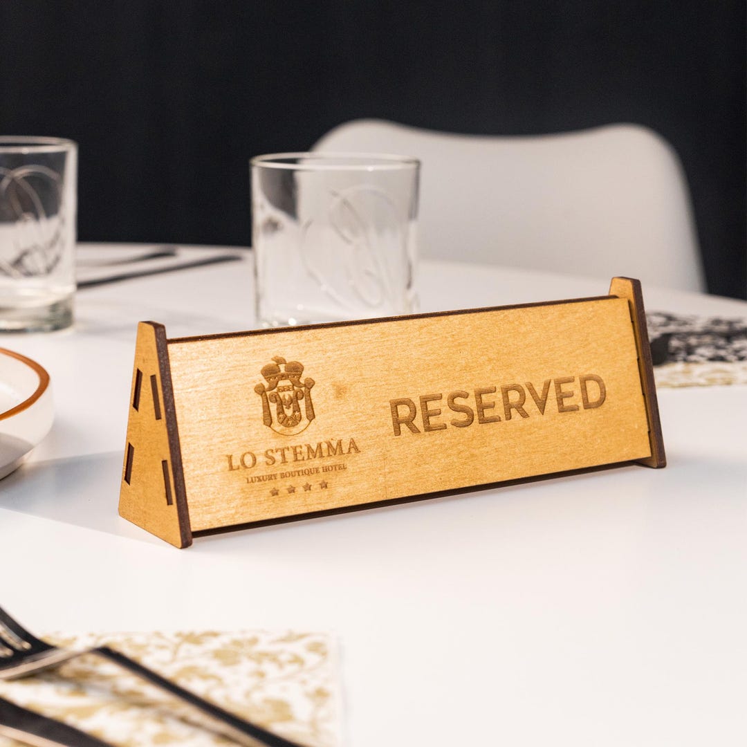 Wooden Reserved Table Sign - Etsy