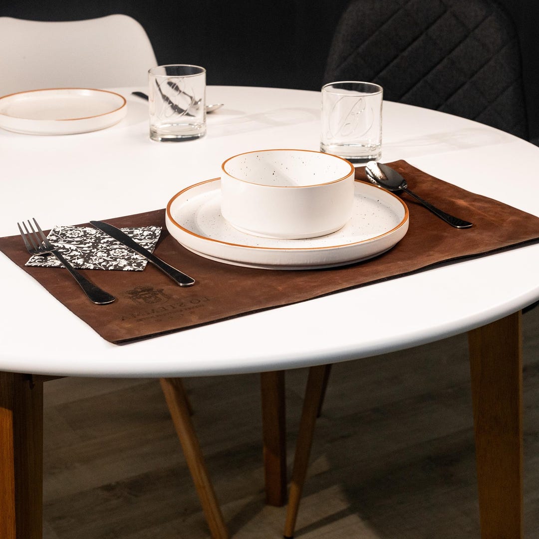 Leather Placement, Restaurant Table Mat, Placemat - Etsy