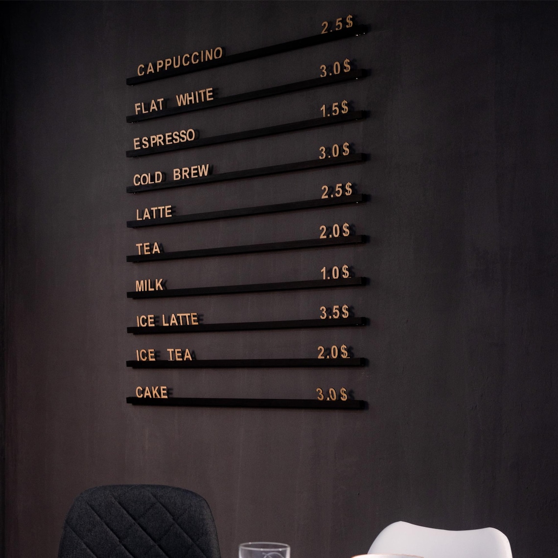 Wall Menu, Wooden Letter Board for Cafe - Etsy