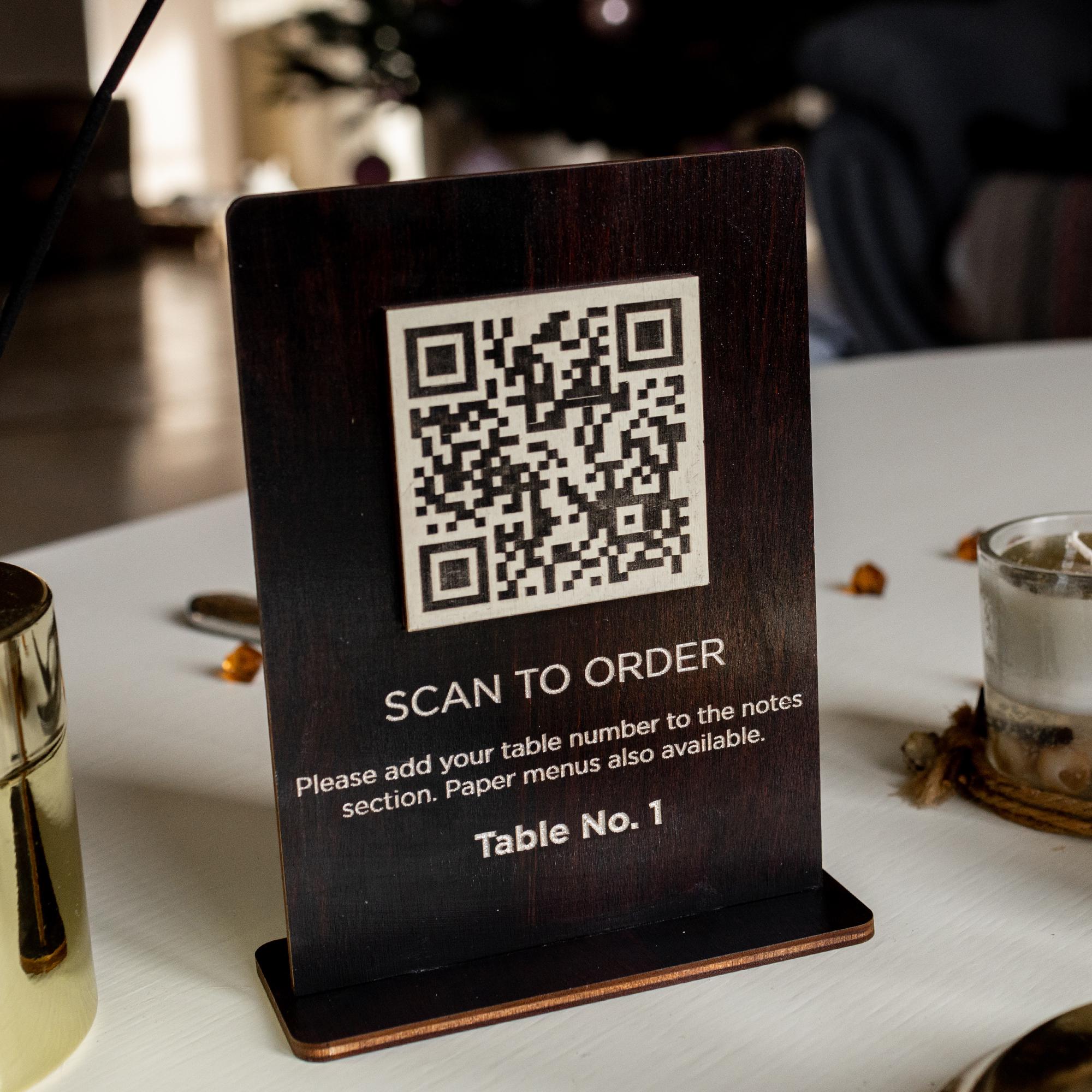 Double-sided QR Code Sign - Etsy