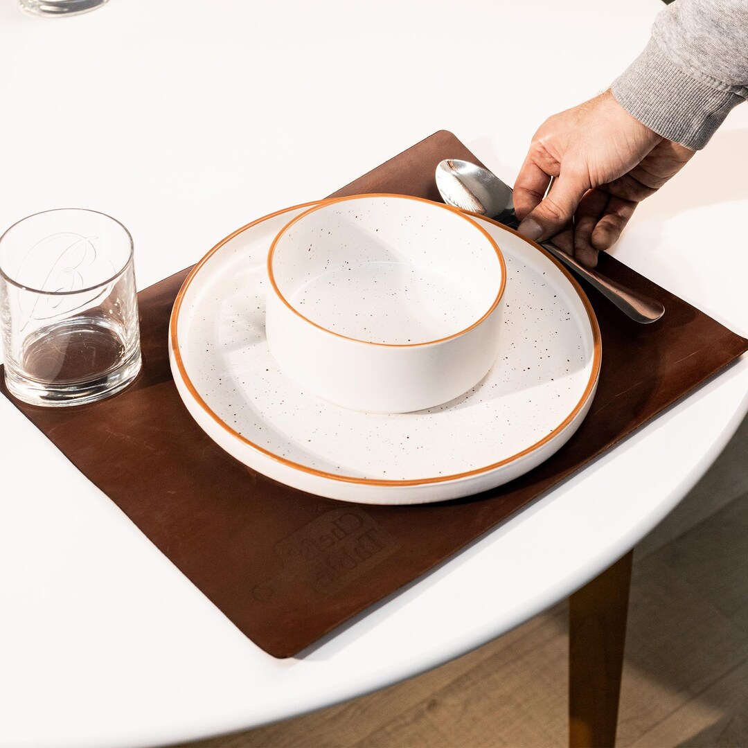Leather Placement, Restaurant Table Mat, Placemat - Etsy