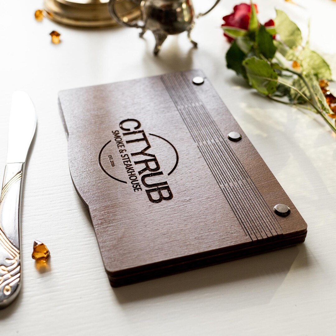 Wooden Bill Holder With Flexible Opening - Etsy