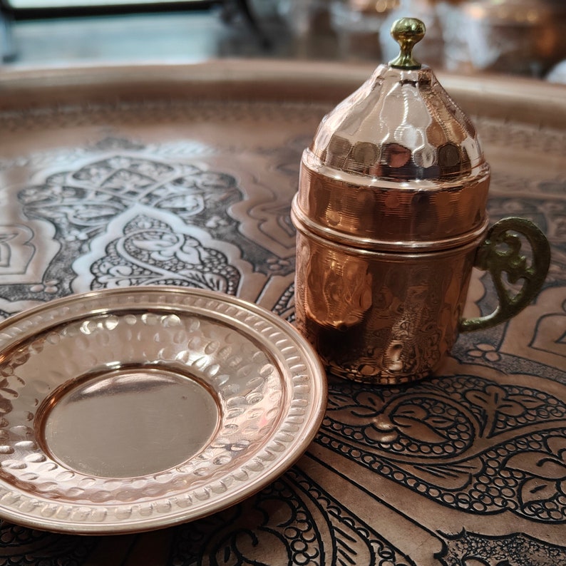Copper Coffee Cup Turkish Coffee Cup Espresso Cups Handmade Cup Cup ...