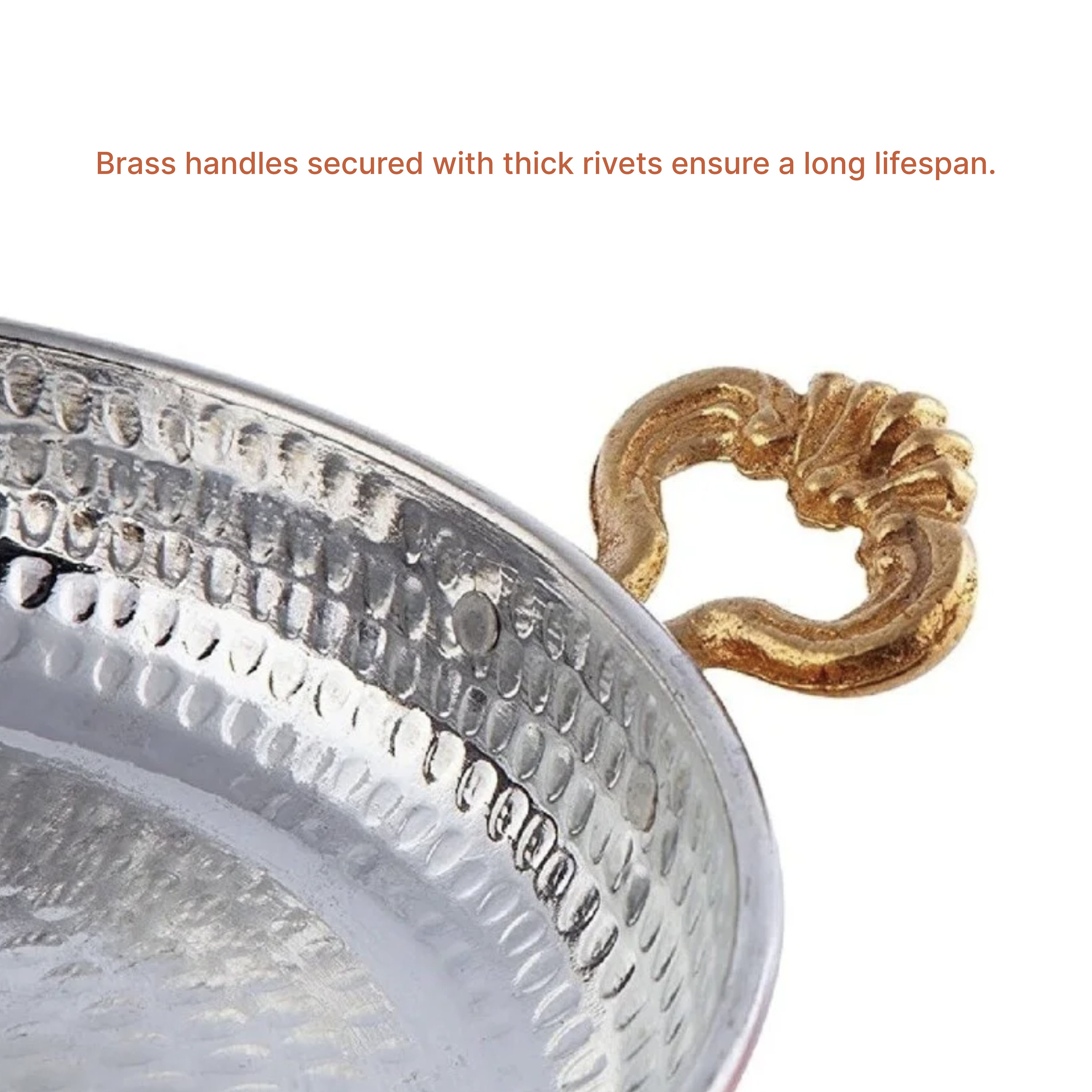 Turkish Copper Pan With Brass Handle Traditional Handmade Hand Hammered ...