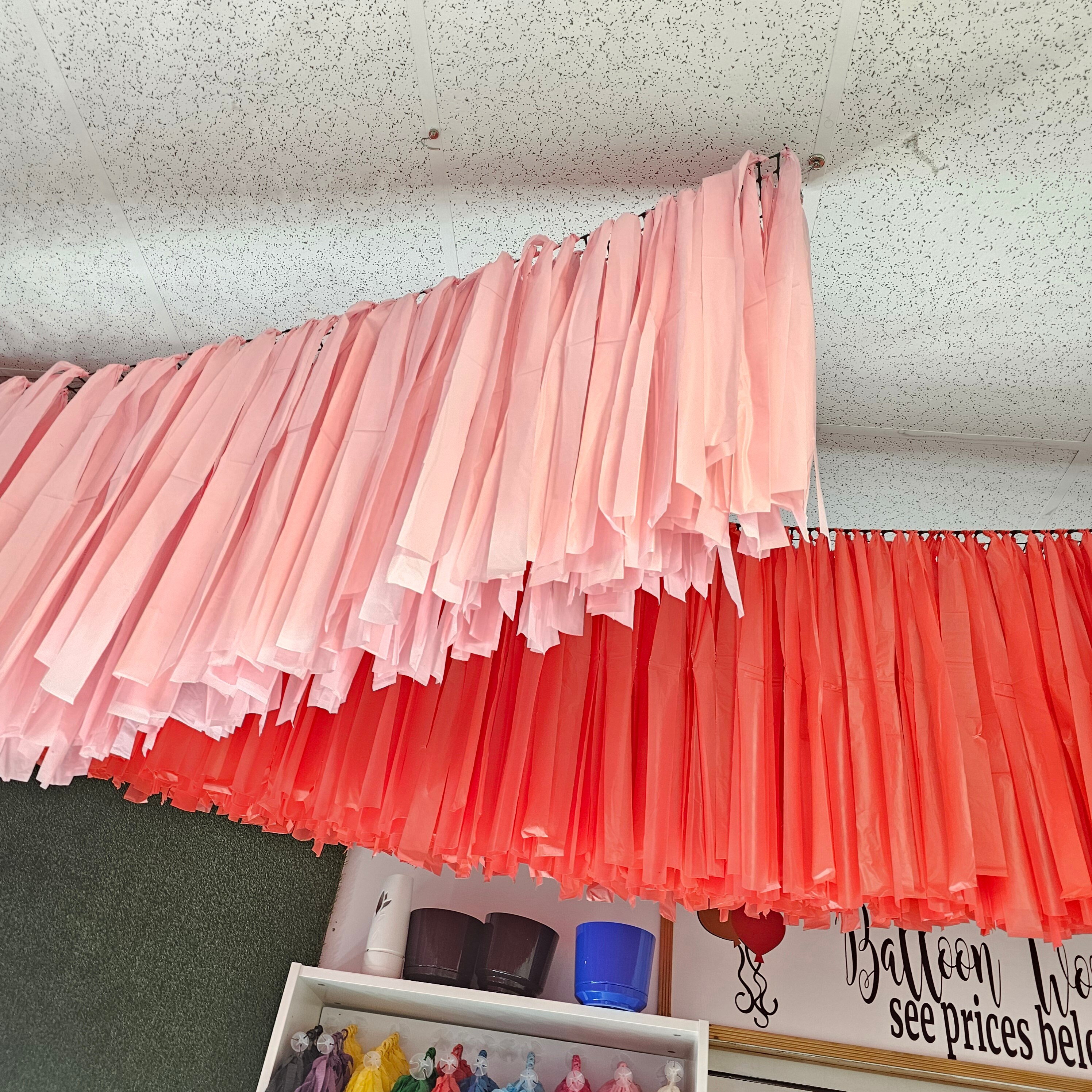 Ceiling Fringe for Party Ceiling Fringe Ceiling Install Fringes Wedding ...