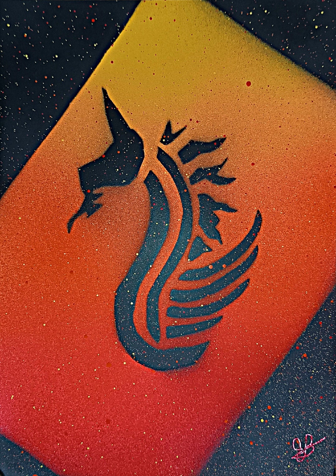 Spray Paint Art Breath of the Dragon /spray Paint Art/ - Etsy Canada