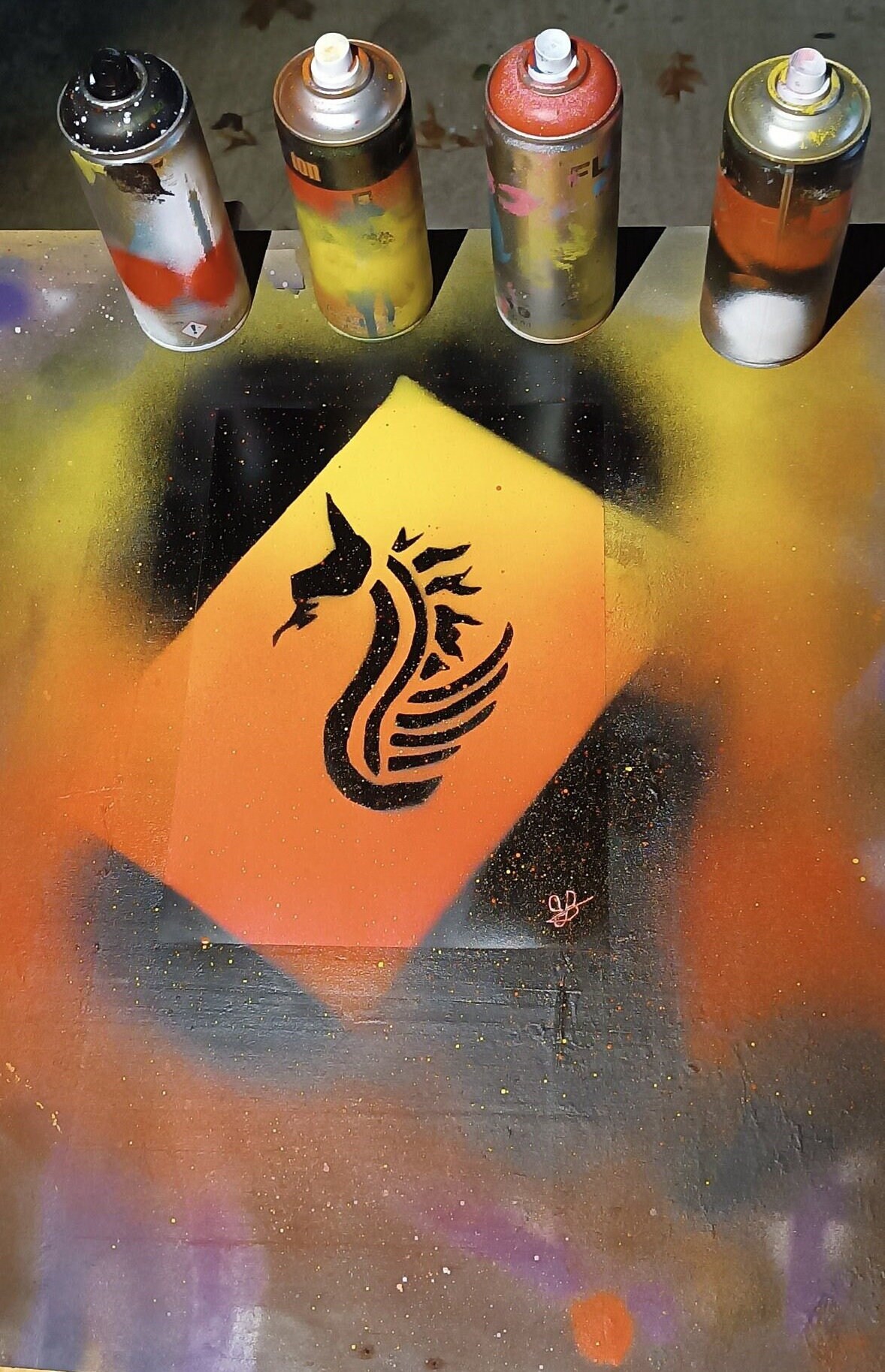 Spray Paint Art Breath of the Dragon /spray Paint Art/ - Etsy Canada