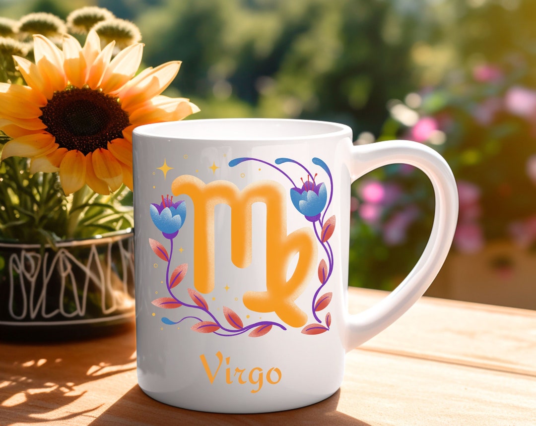 Zodiac Sign Mug Unique Zodiac Symbols Star Sign Cup - Etsy
