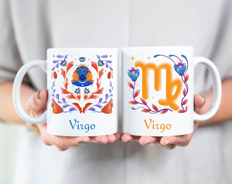 Zodiac Sign Mug Unique Zodiac Symbols Star Sign Cup - Etsy