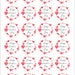 Happy Valentine's Day Circle Labels Printed Personalised Round Hearts ...