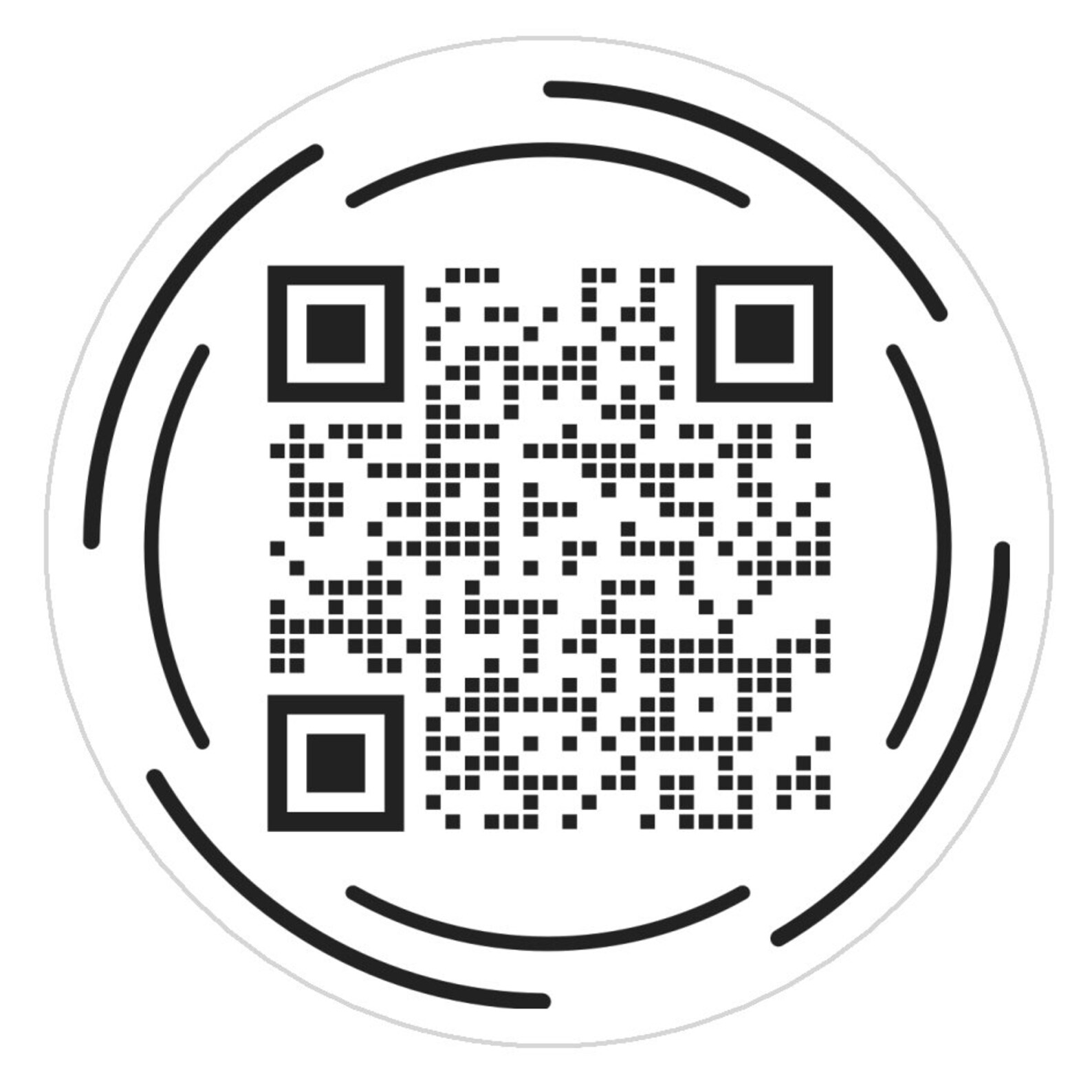 QR Code Circular Printed Stickers Sticky Round Colour Labels Size 37mm ...