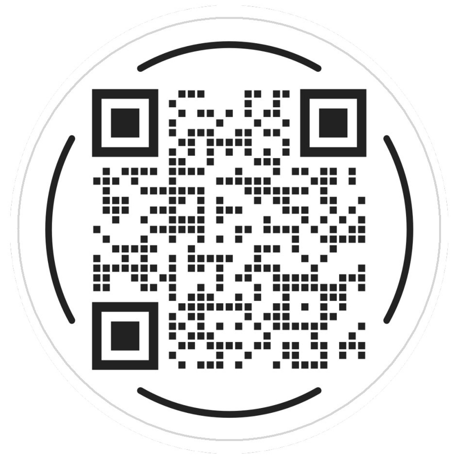 QR Code Circular Printed Stickers Sticky Round Colour Labels Size 37mm ...