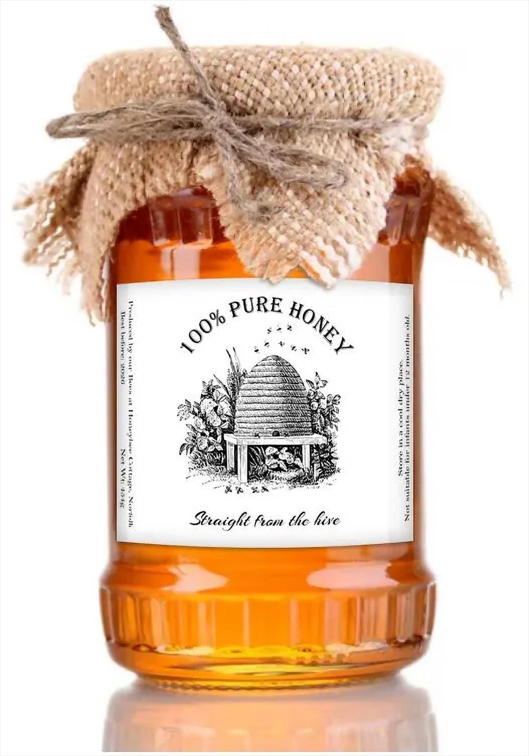 Personalised Honey Jar Labels Sticky Self Adhesive Honey Bee Stickers ...