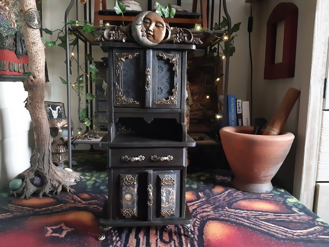 Antique Cabinet in a Moon Design - Etsy