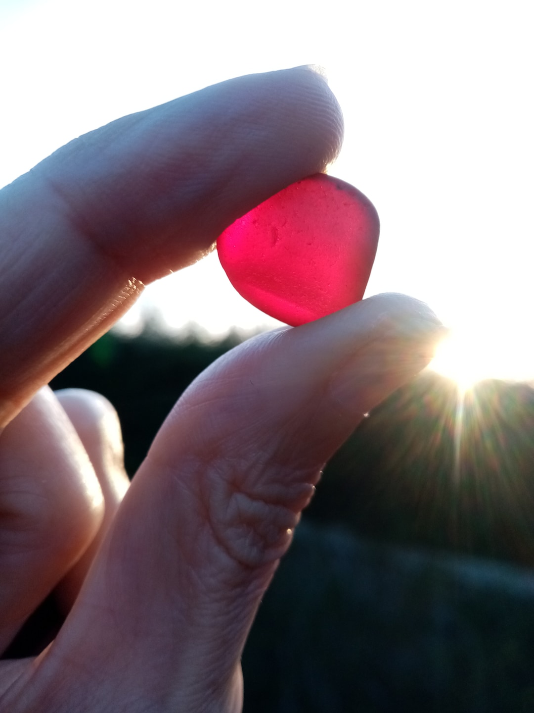 Sea Glass Dark Red Seaham Glass - Etsy