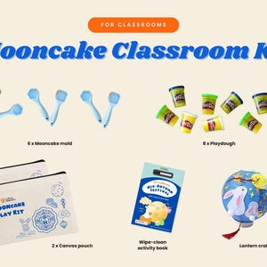 Classroom Bundle Mooncake Play Dough Kit for Mid Autumn Festival - Etsy