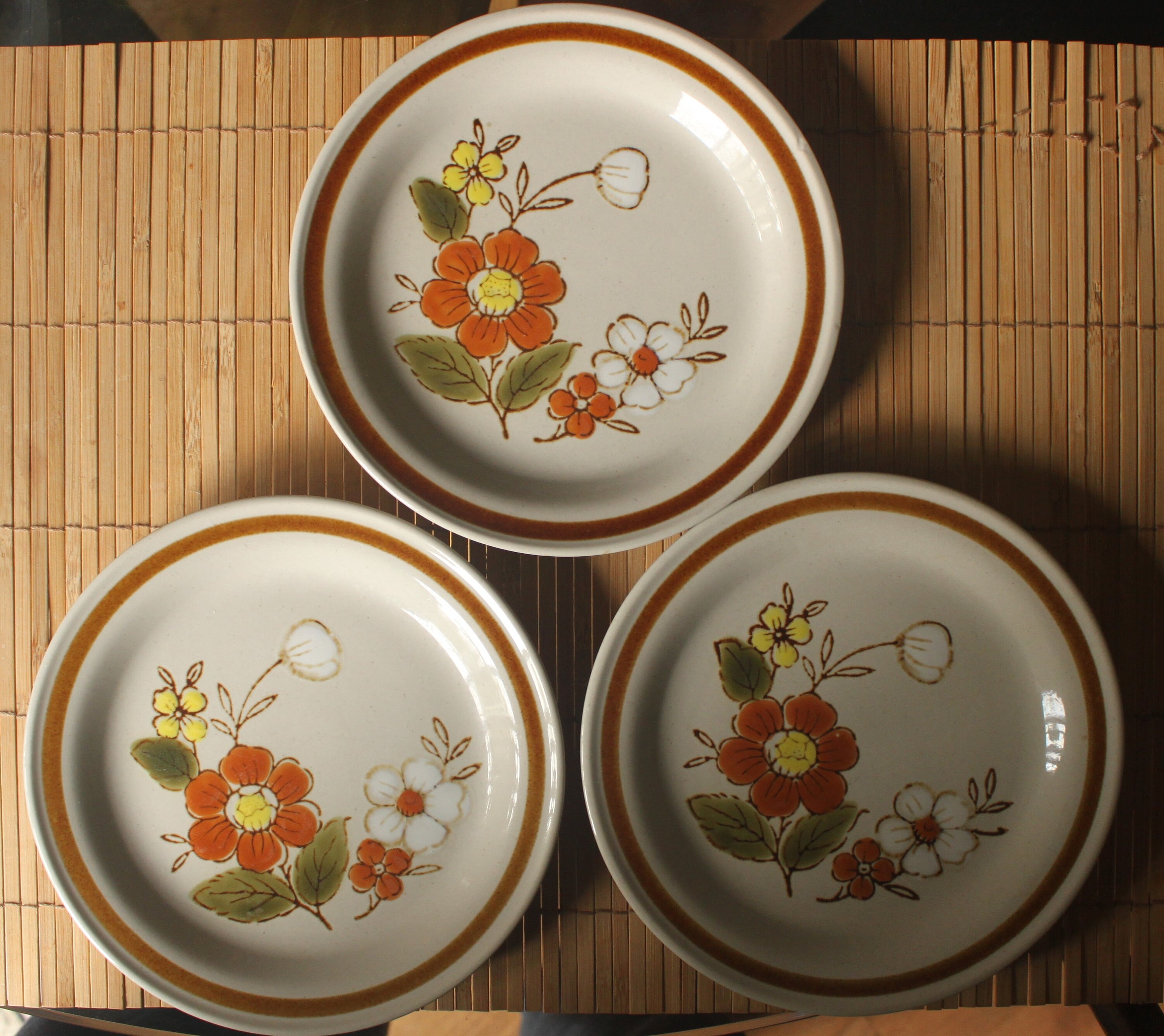 Vintage Mountain Wood Collection Stoneware Side Plates 1970's - Set of ...