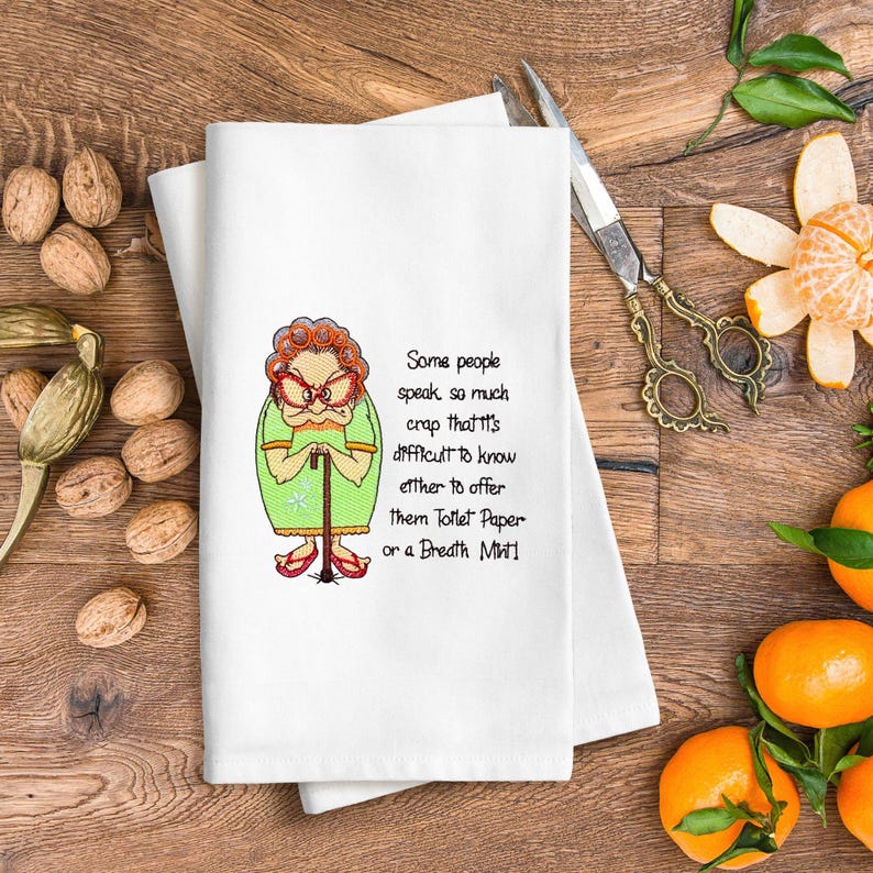 Old Lady Embroidery Designs Grumpy Lady Machine Embroidery Design Funny ...