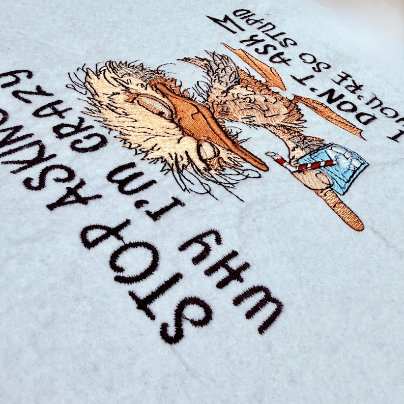 Sarcastic Duck Machine Embroidery Design Funny Embroidery Designs Adult ...