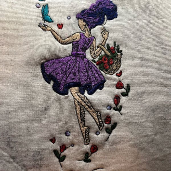 Girl Shirt Embroidery Designs - Etsy