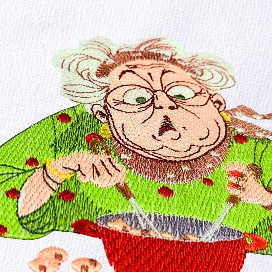 Funny Grandma Machine Embroidery Design Multitasking Granny Embroidery ...