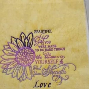 Find Your Strength Embroidery Pattern Inspirational Embroidery Designs ...