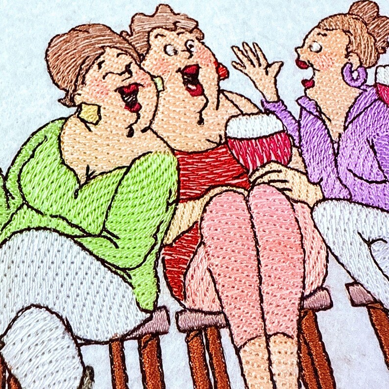 Wine A Bit You'll Feel Better Funny Ladies Machine Embroidery Design ...