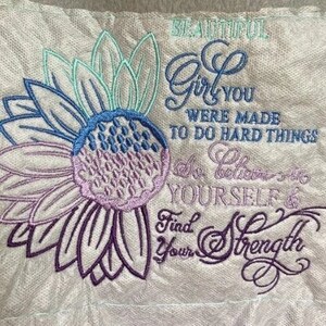 Find Your Strength Embroidery Pattern Inspirational Embroidery Designs ...