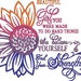 Find Your Strength Embroidery Pattern Inspirational Embroidery Designs ...