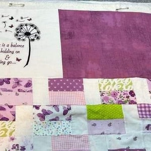 Life is A Balance Embroidery Pattern Life is A Balance of Holding and Letting Go Quote Dandelion ...