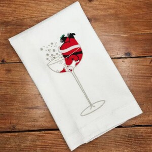 Santa Drowning in Glass Embroidery Design Santa Machine Embroidery ...