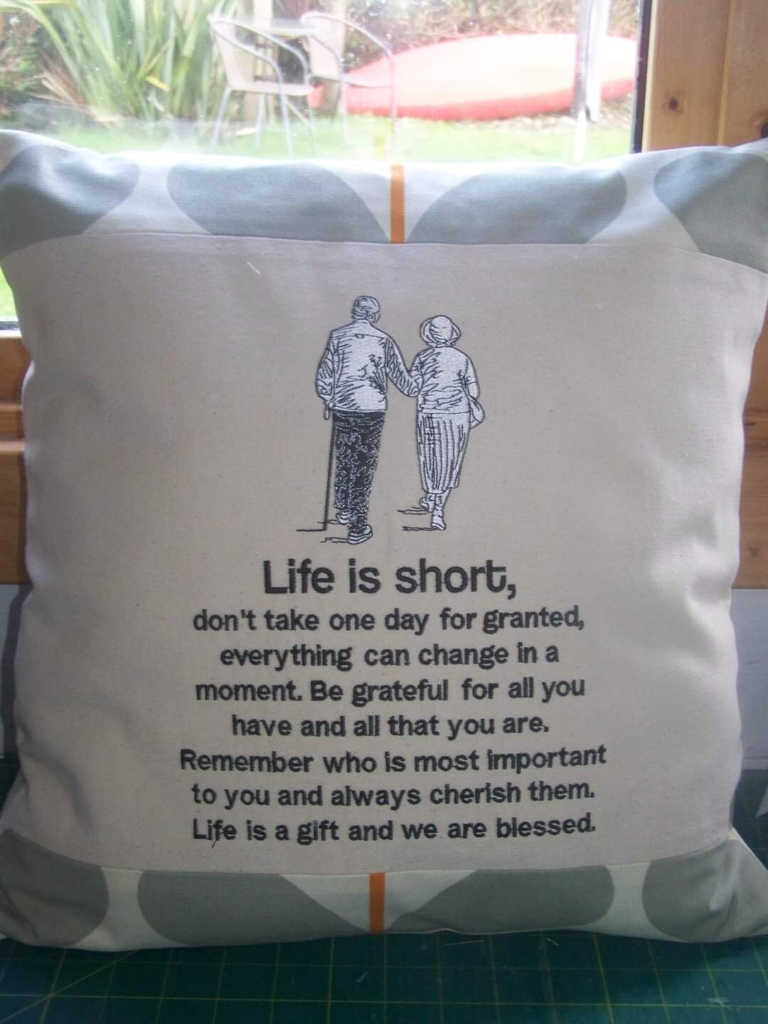 Life is Short Embroidery Design Couple Quote Embroidery Design Life ...