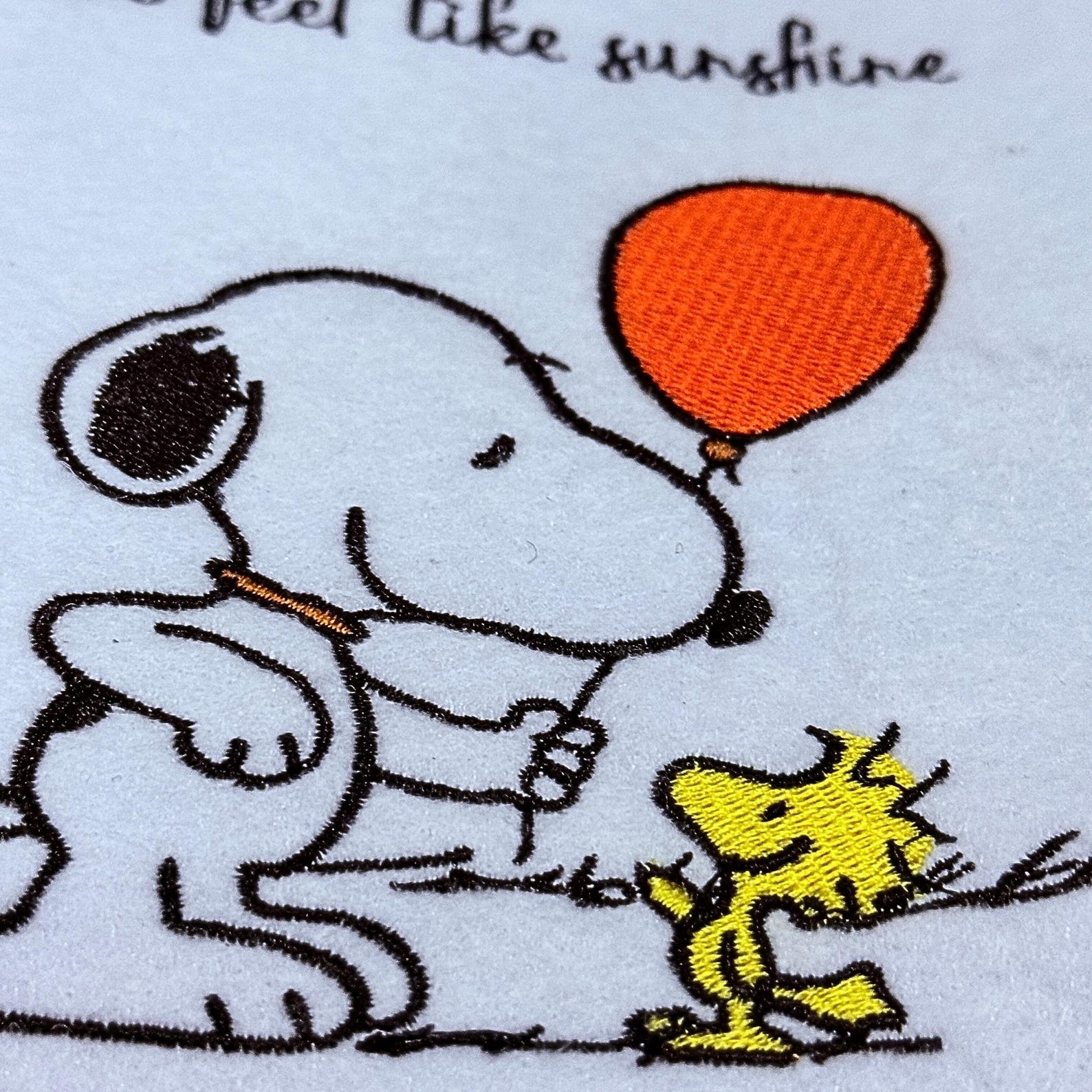 Snoopy Machine Embroidery Design Snoopy Woodstock Sunshine Quote ...