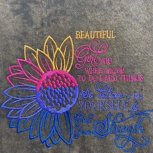 Find Your Strength Embroidery Pattern Inspirational Embroidery Designs ...