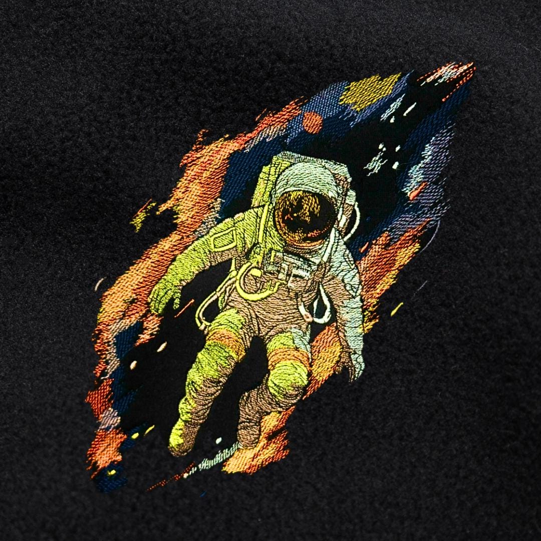 Astronaut Outer Space Embroidery Designs Space Embroidery Files Galaxy Milky Way Astronaut ...