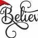 Believe Embroidery Design Believe Machine Embroidery Designs Christmas ...