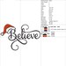 Believe Embroidery Design Believe Machine Embroidery Designs Christmas ...