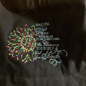 Find Your Strength Embroidery Pattern Inspirational Embroidery Designs ...