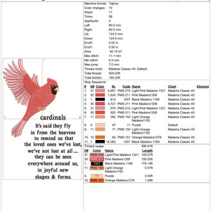 Cardinal Embroidery Designs Cardinal Memorial Quote Embroidery Designs ...