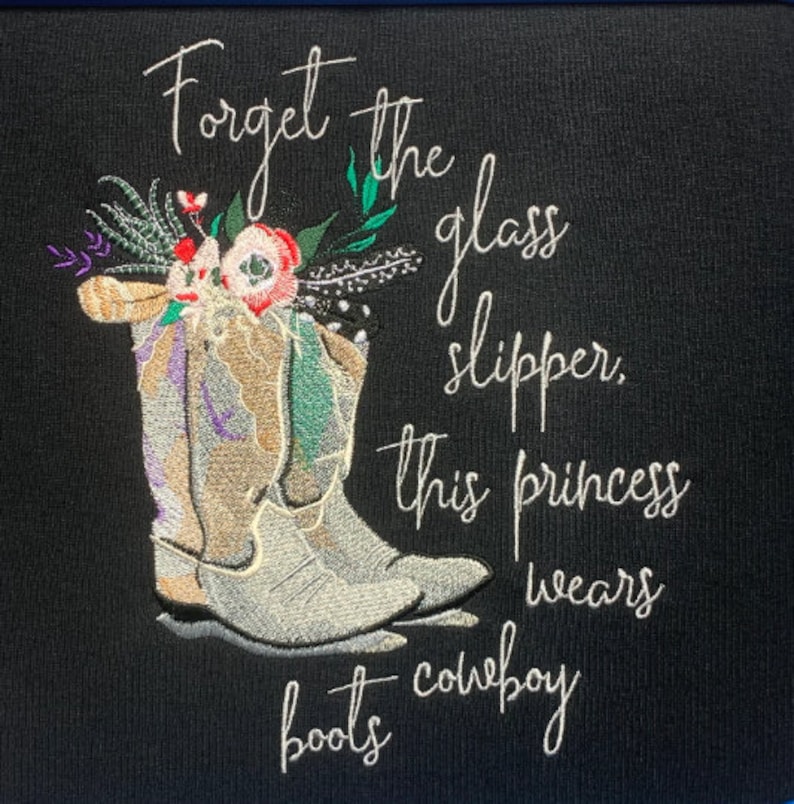 Western Embroidery Designs Cowboy Boots Embroidery Design - Etsy
