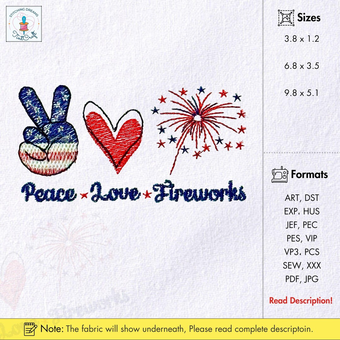 Independence Day Machine Embroidery Design 4th of July Patriotic ...