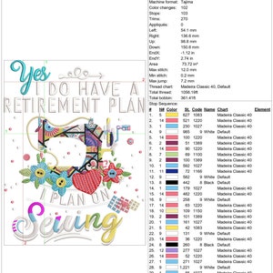 Sewing Machine Embroidery Design Retirement Plan Sewing Quote ...