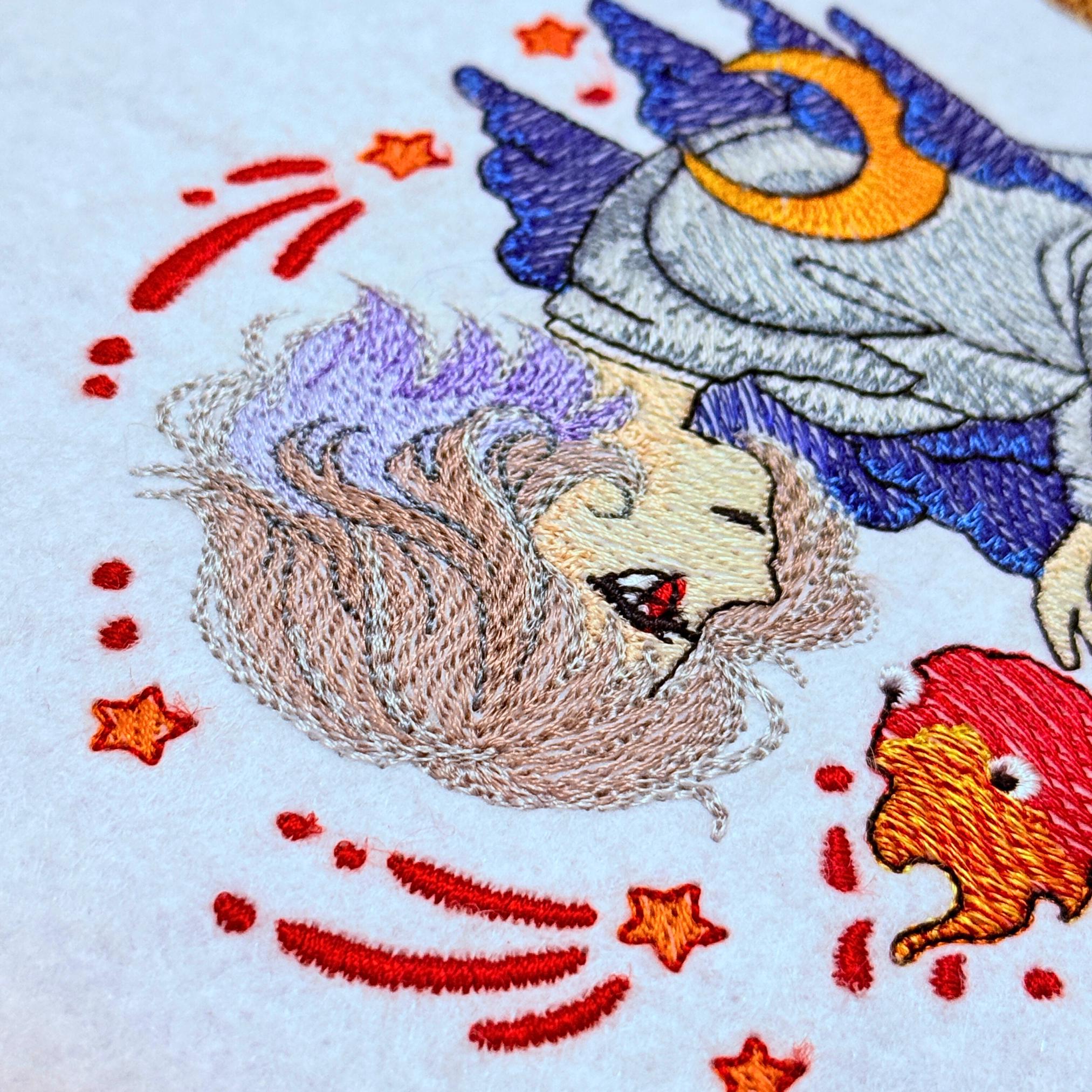 Anime Character Machine Embroidery Design Studio Ghibli Character Howl ...