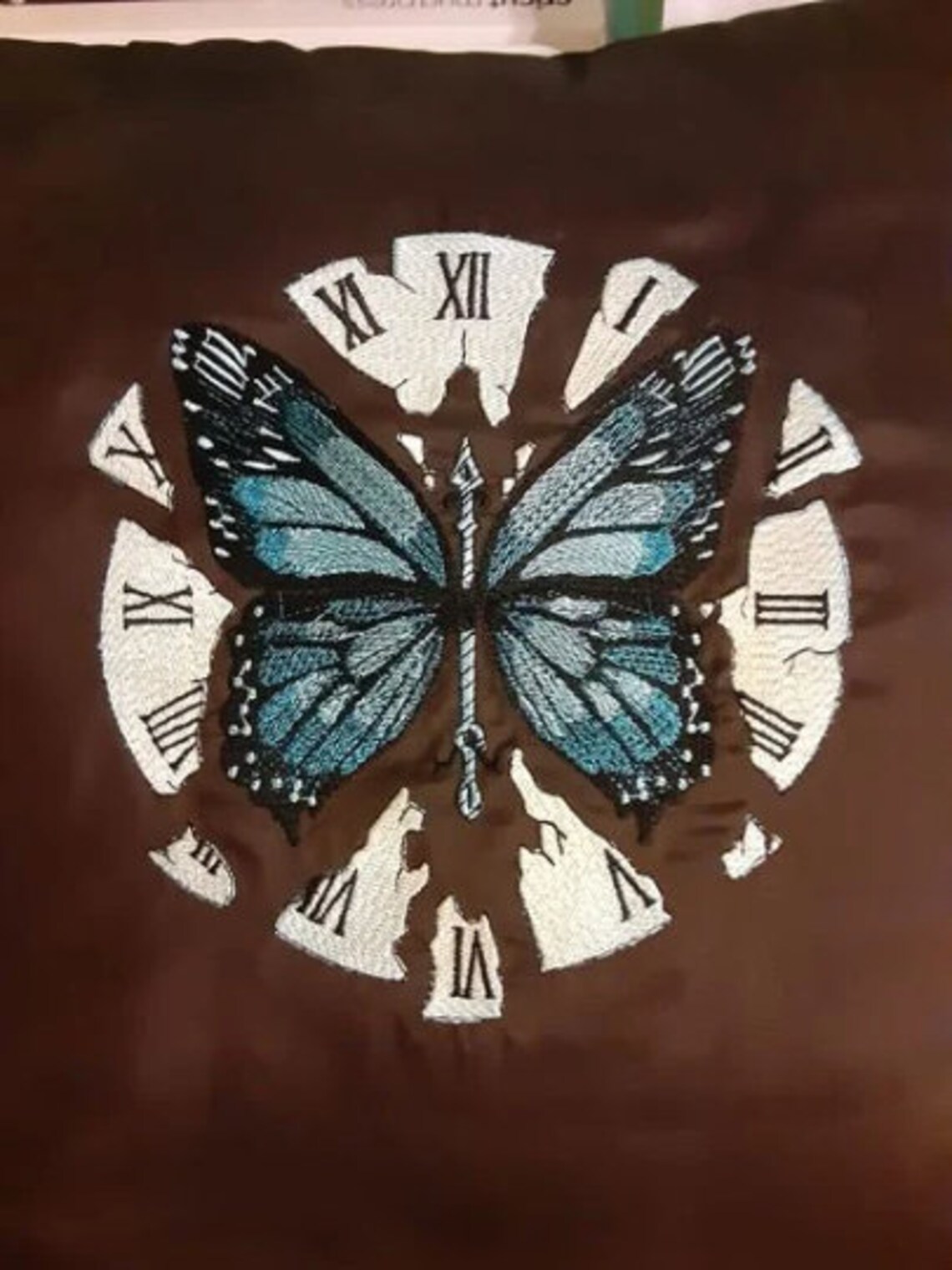 Clock Machine Embroidery Design Broken Clock Embroidery Design ...