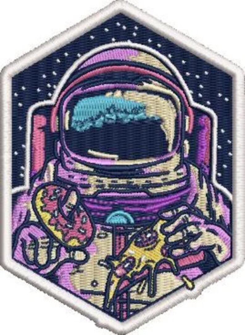 Astronaut Machine Embroidery Design Planet and Space Embroidery Design ...