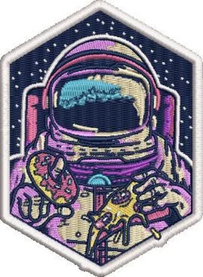 Astronaut Machine Embroidery Design Planet and Space - Etsy